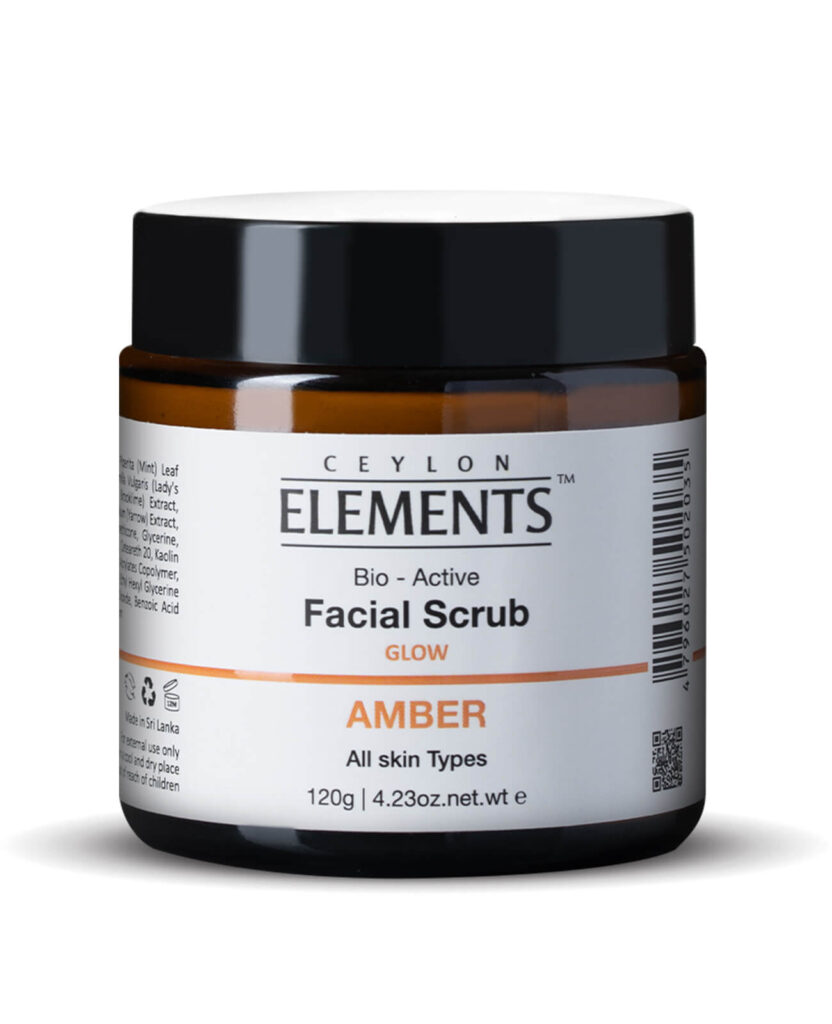 Bio-Active Facial Scrub Amber (Glowing) - Ceylon Element